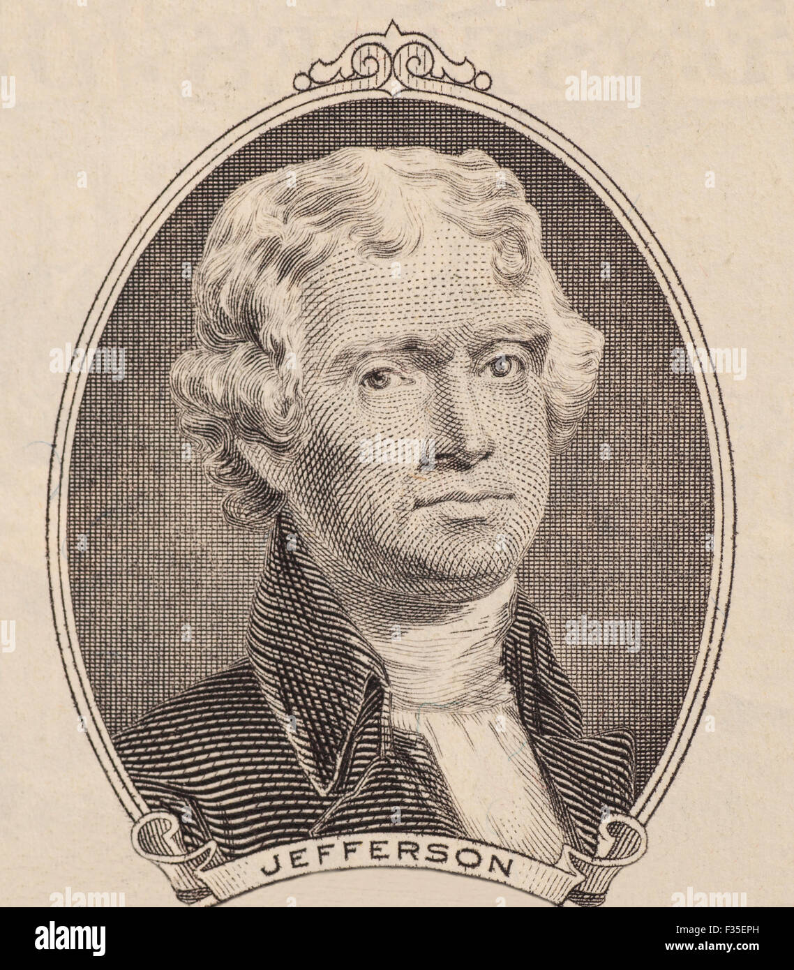 Portrait of first U.S. president Thomas Jefferson Stock Photo - Alamy Portrait of first U.S. president Thomas Jefferson Stock Photo - Alamy