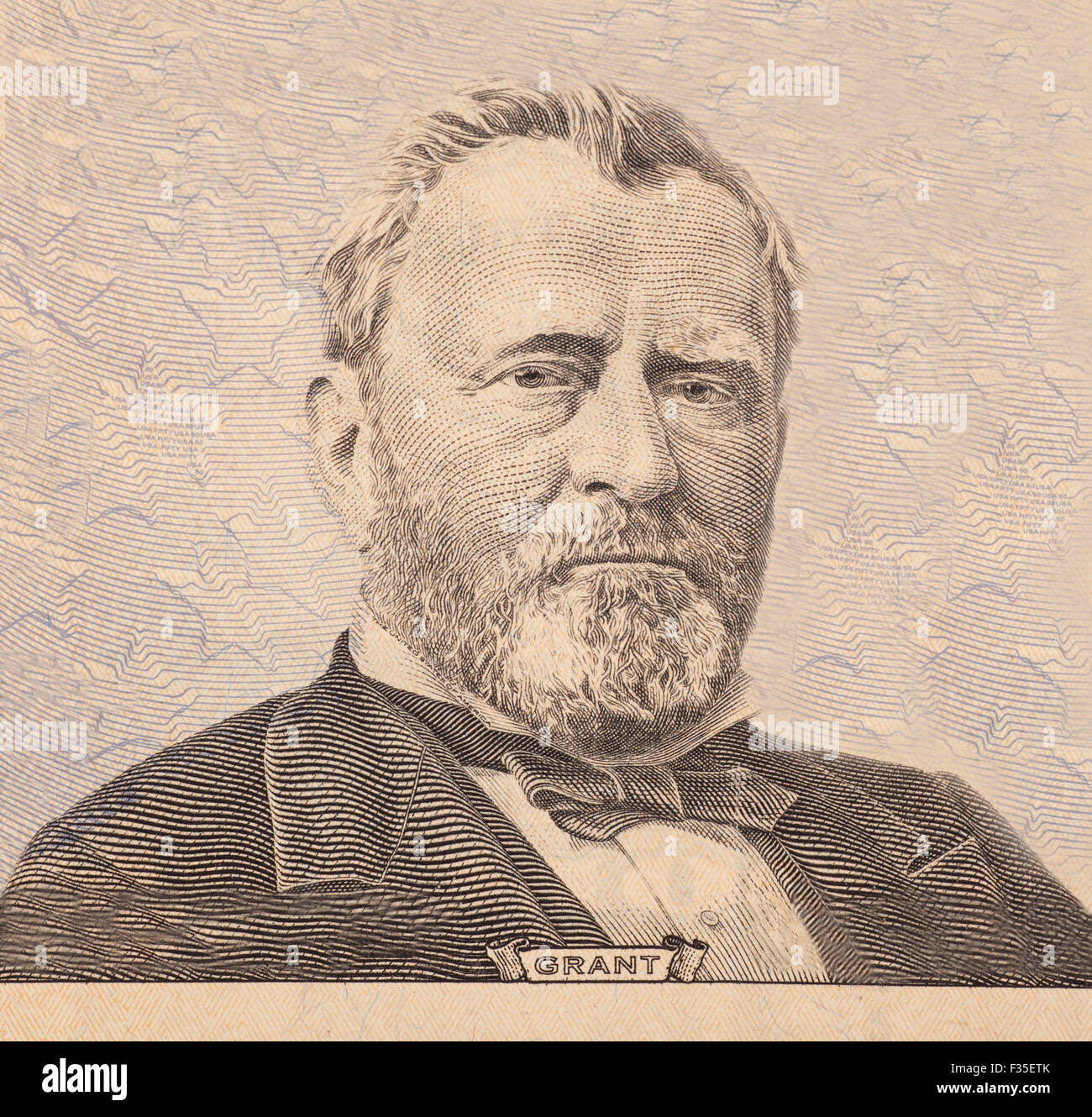 Portrait of U.S. president Ulysses S. Grant Stock Photo - Alamy