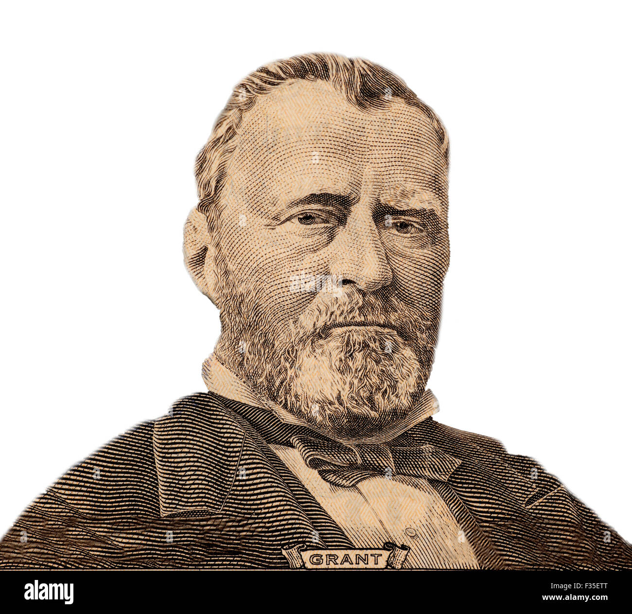 Portrait of U.S. president Ulysses S. Grant Stock Photo - Alamy