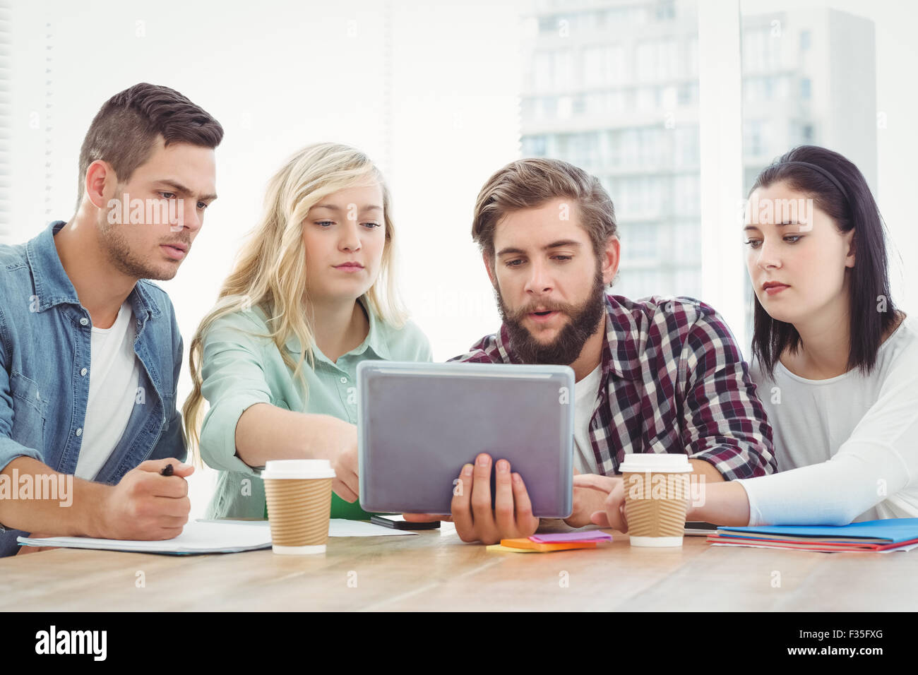 Serious business people digital hi-res stock photography and images - Alamy
