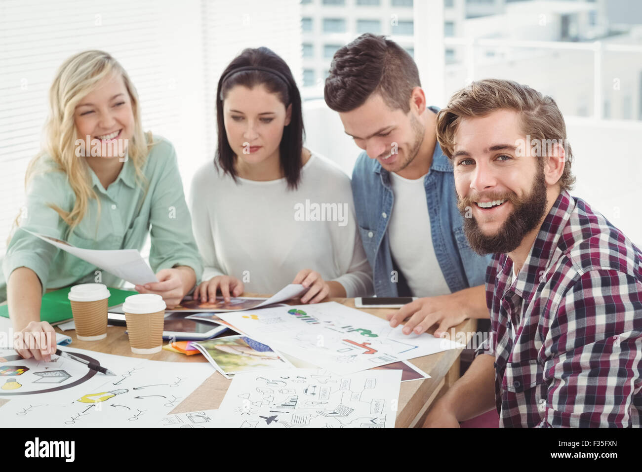 Creative business professionals working Stock Photo - Alamy