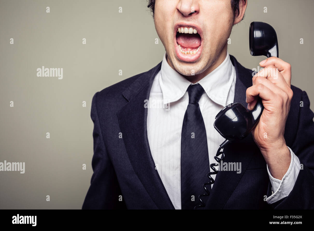 Angry mouth talking hi-res stock photography and images - Alamy