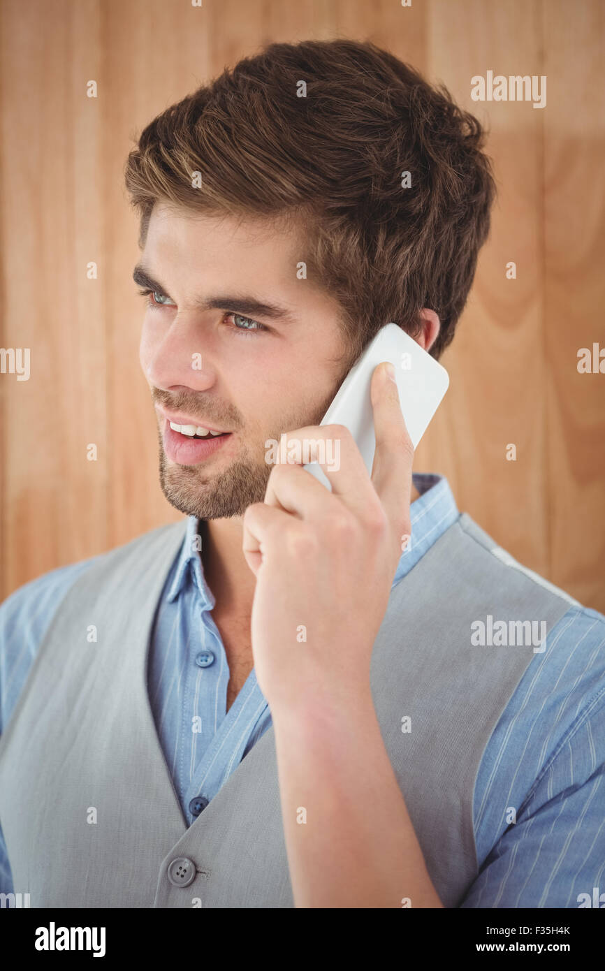 Close up happy businessman talking hi-res stock photography and images ...