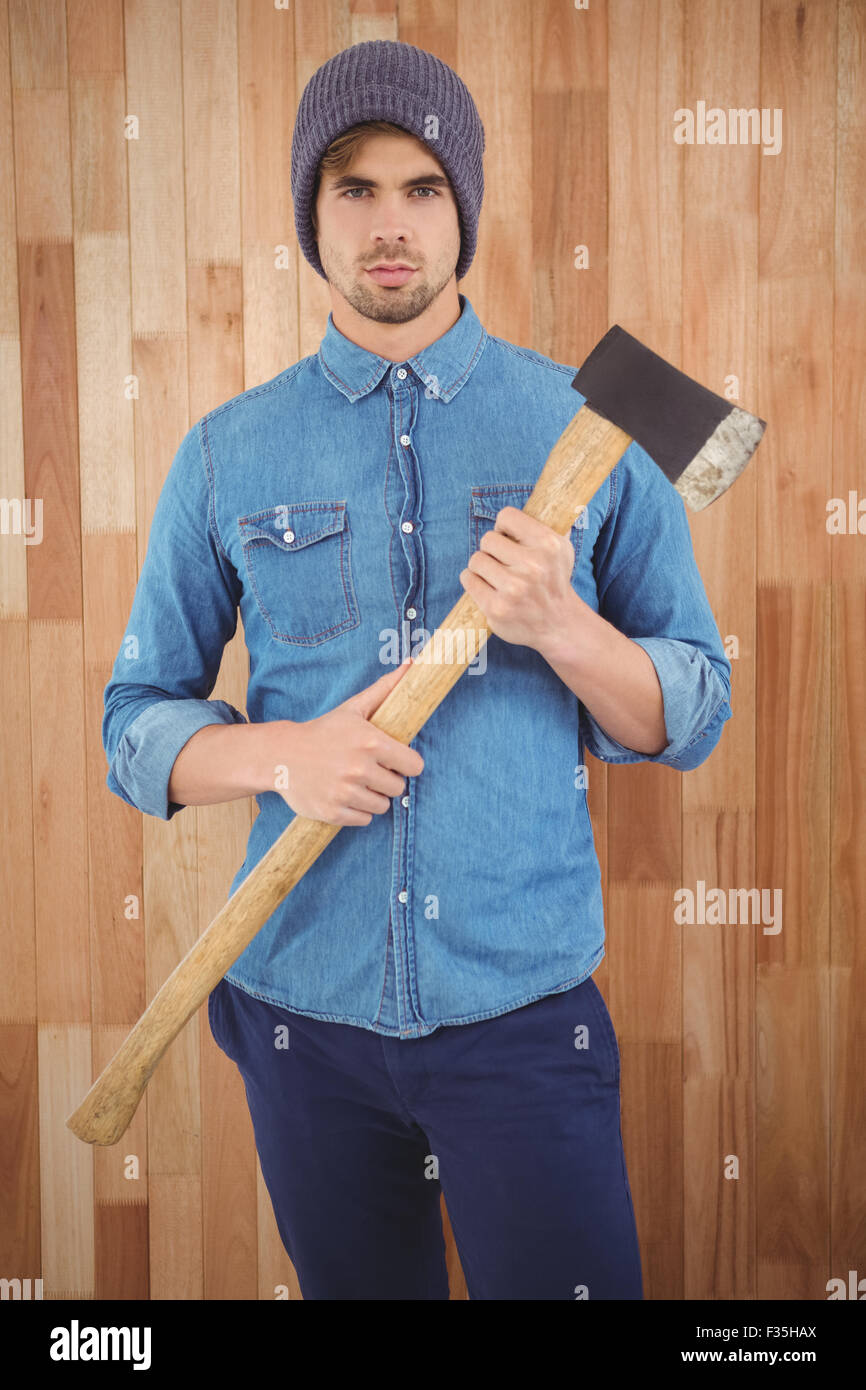 Holding axe hi-res stock photography and images - Alamy