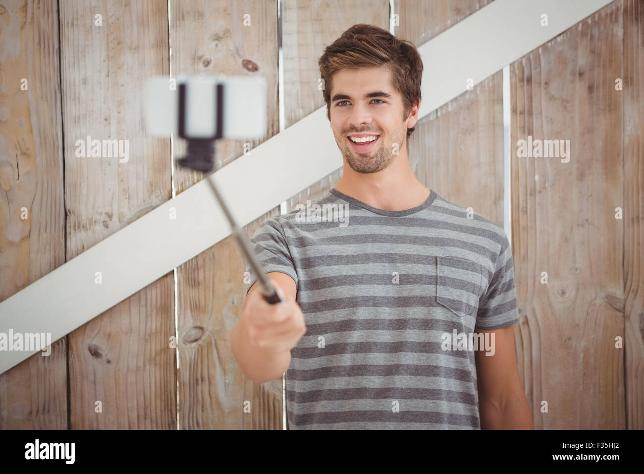 Happy man taking selfie Stock Photo - Alamy