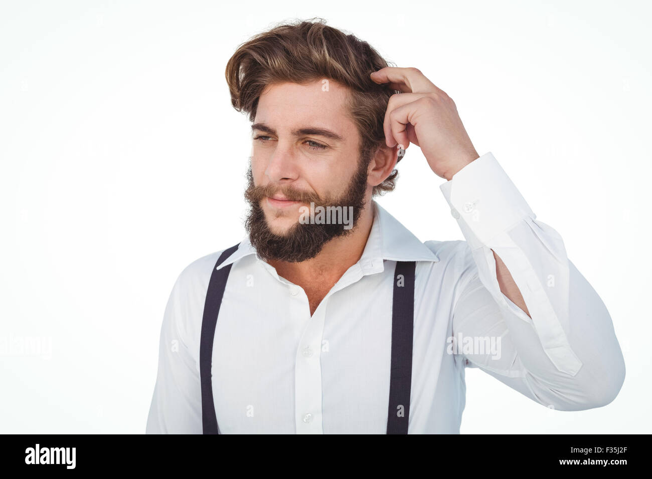 Scratching head thinking hi-res stock photography and images - Alamy