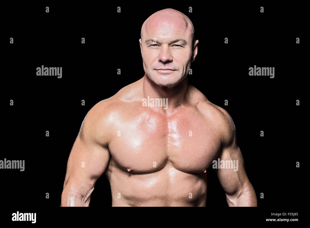 Portrait of confident muscular man Stock Photo - Alamy