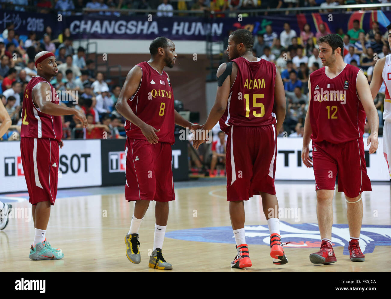 Changsha, China. 29th Sep, 2015. (L-R) Saad Abdulrahman Ali, Suliman ...