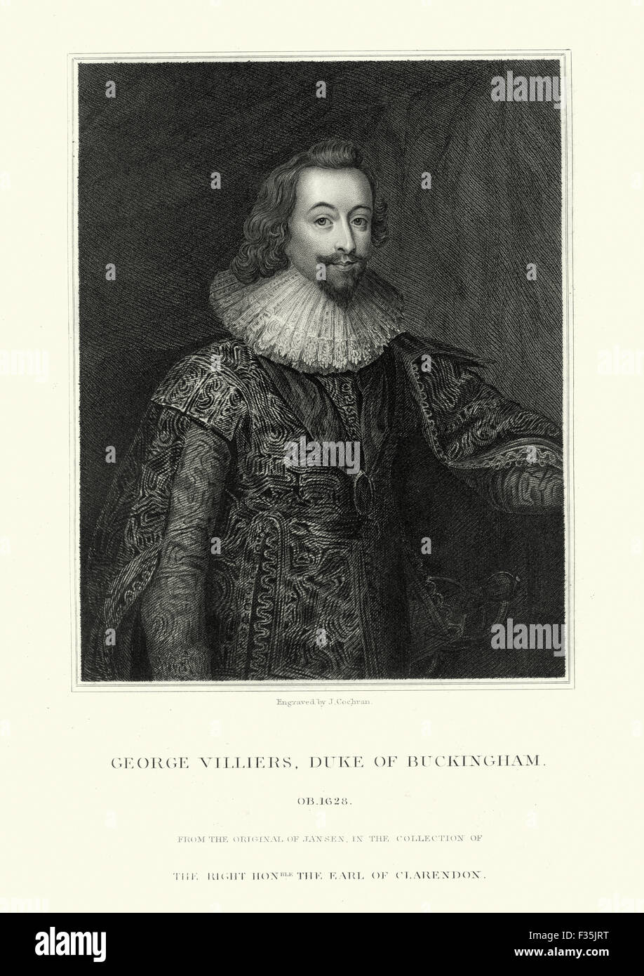 Portrait of George Villiers, 1st Duke of Buckingham was the favourite ...