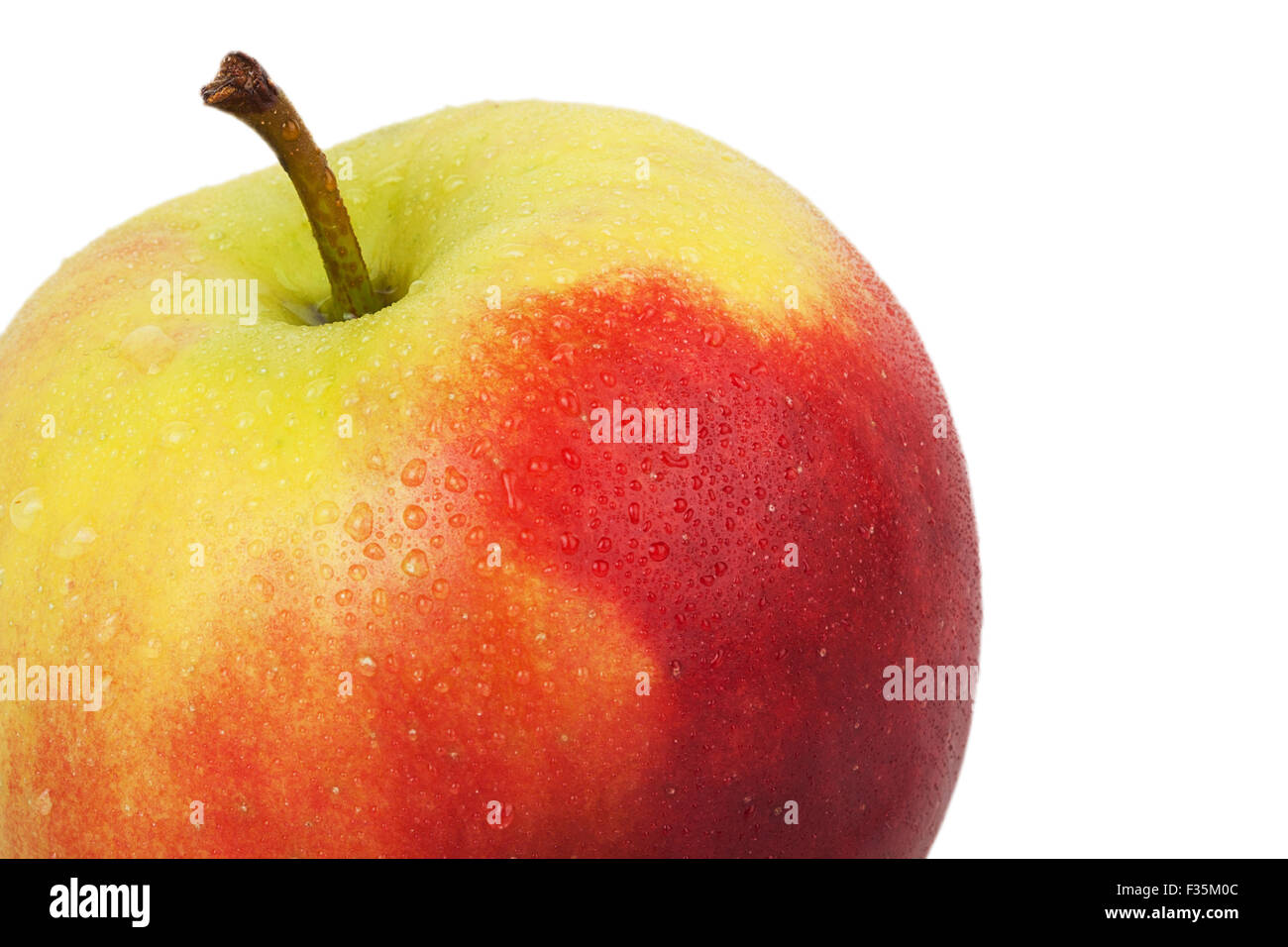 whole apple isolated on white background Stock Photo - Alamy