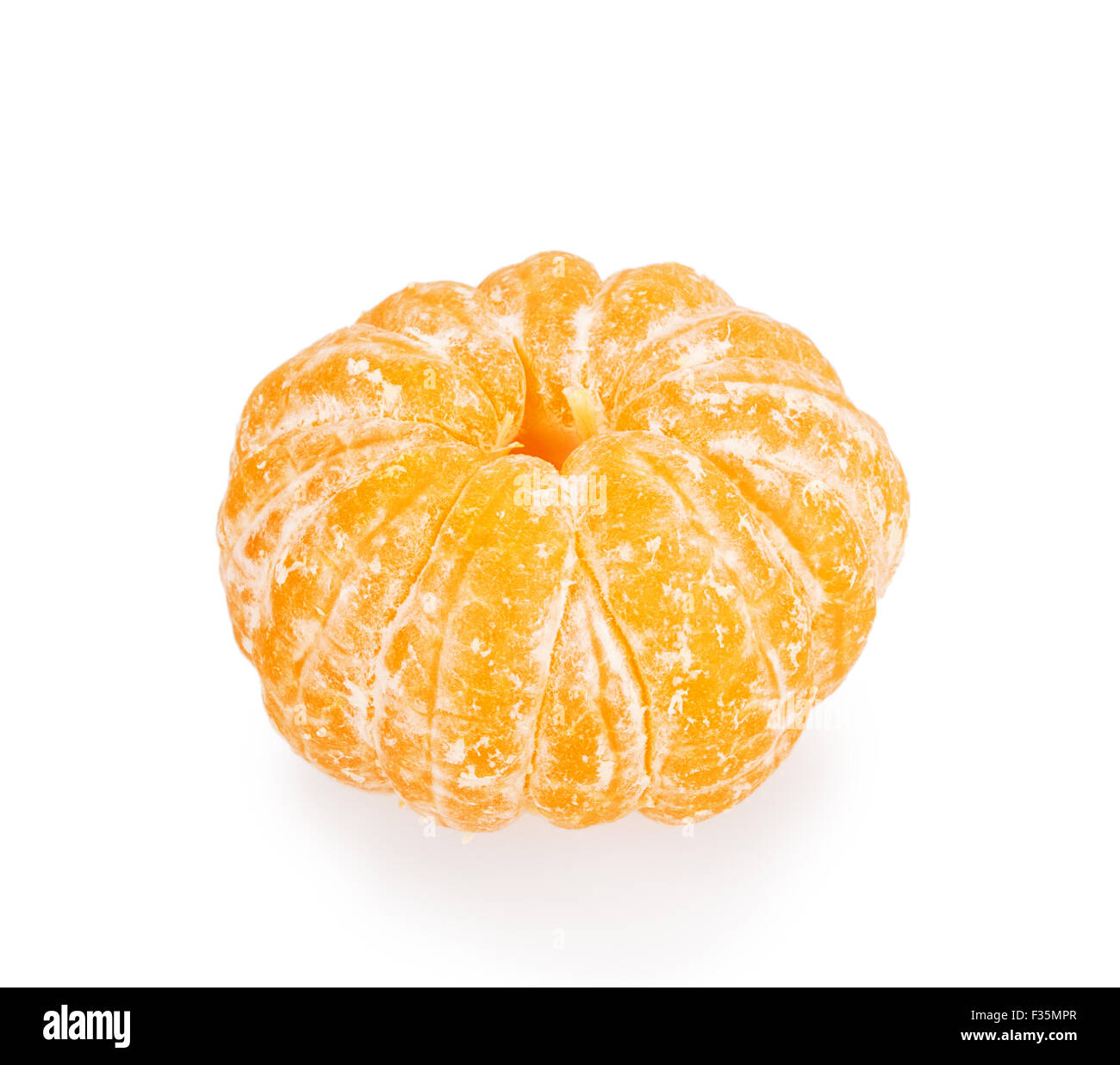 peeled mandarin isolated on white background Stock Photo - Alamy