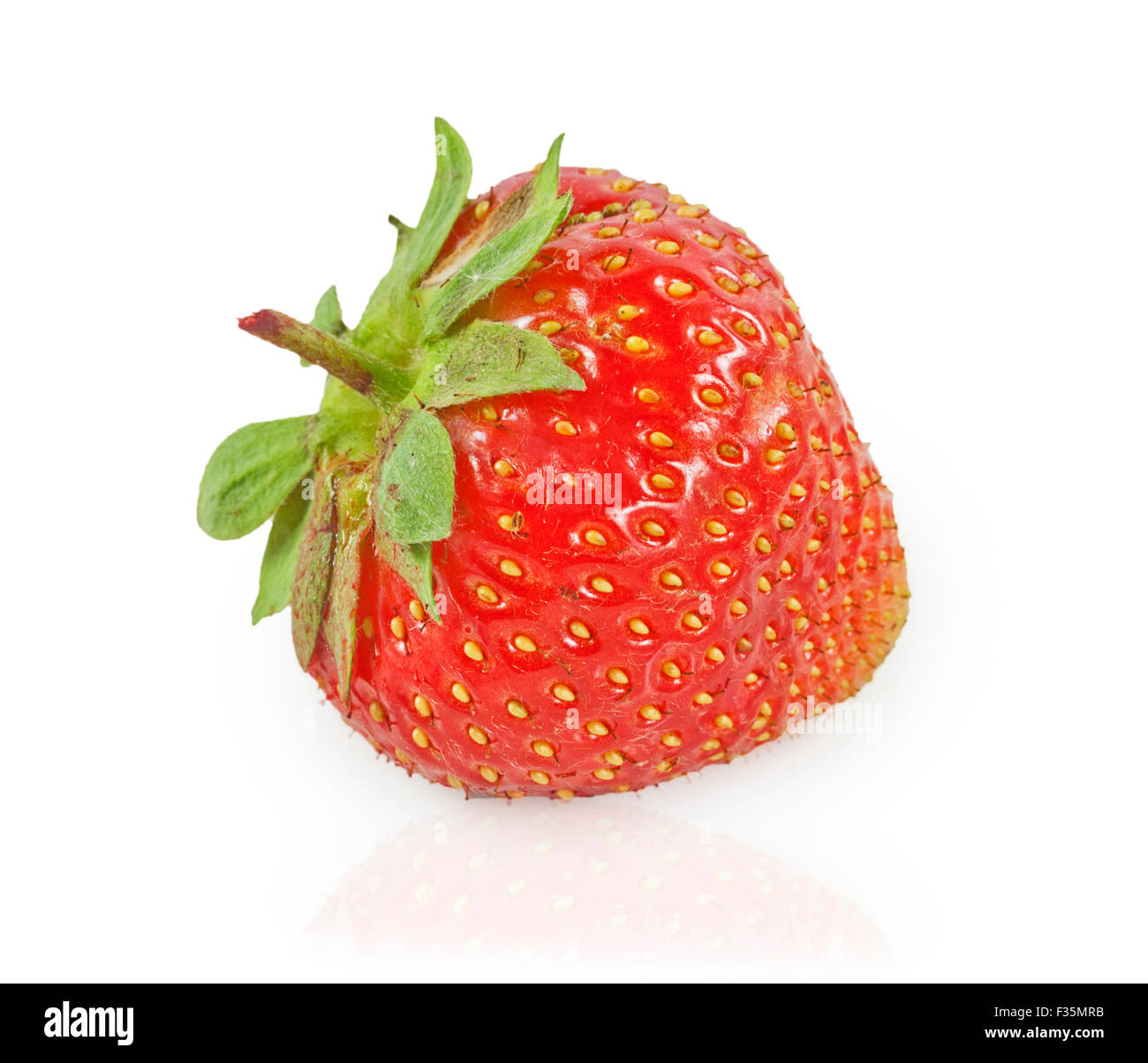 sweet red strawberries isolated on white background Stock Photo - Alamy