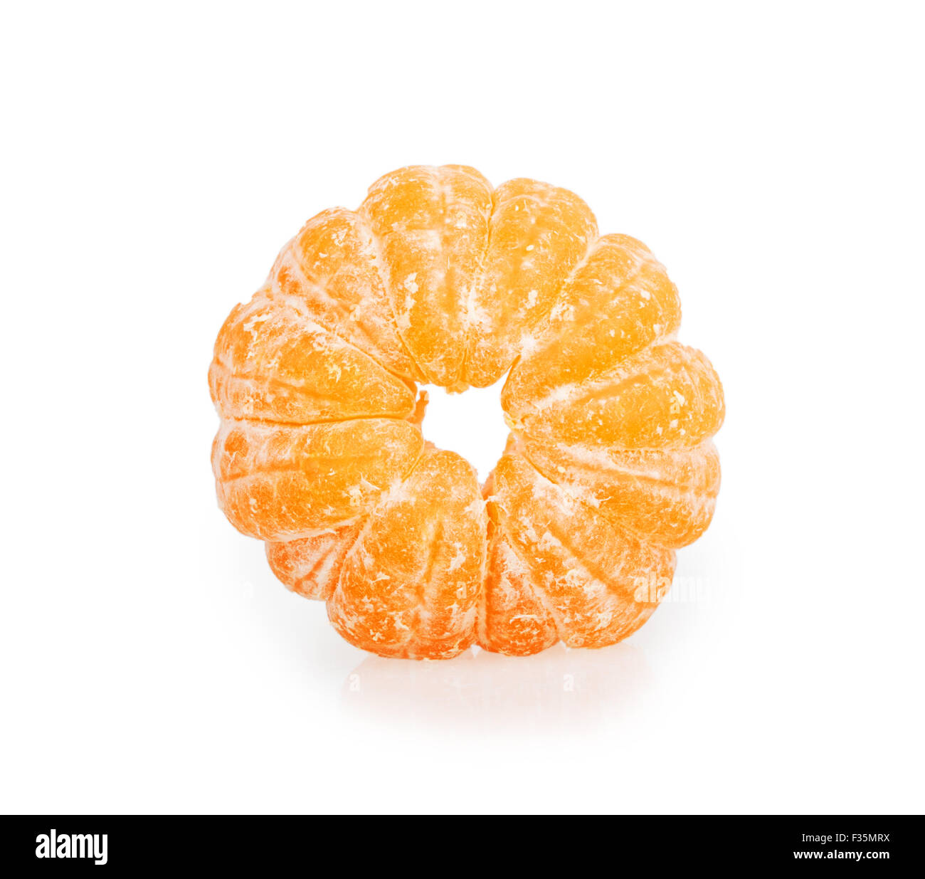 peeled mandarin isolated on white background Stock Photo - Alamy
