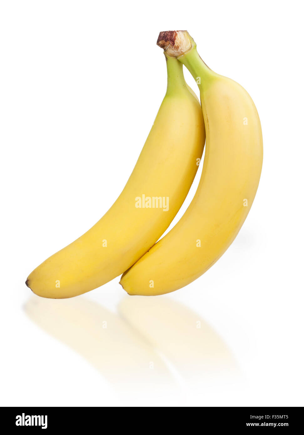 Closeup two bananas on Cut Out Stock Images & Pictures - Alamy