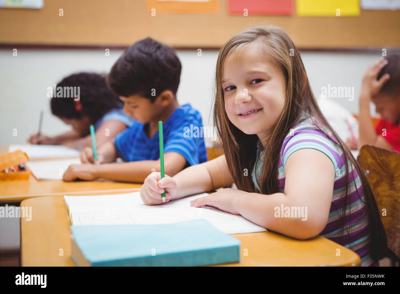 Busy Students Working On Class Stock Photos & Busy Students Working On ...