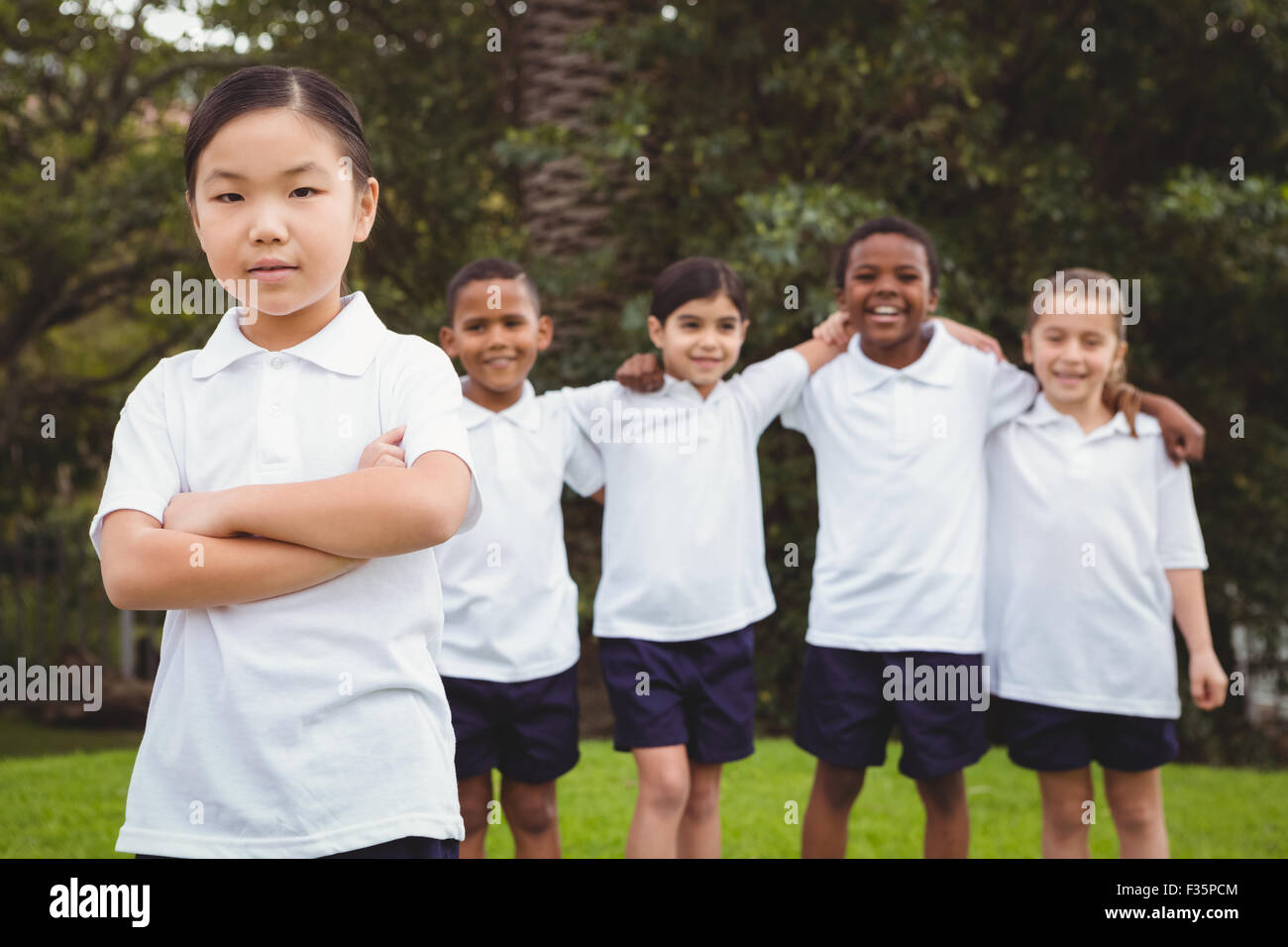 Group of students standing together Stock Photo - Alamy
