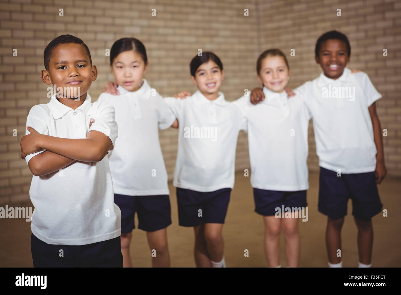 Students looking at the camera Stock Photo - Alamy