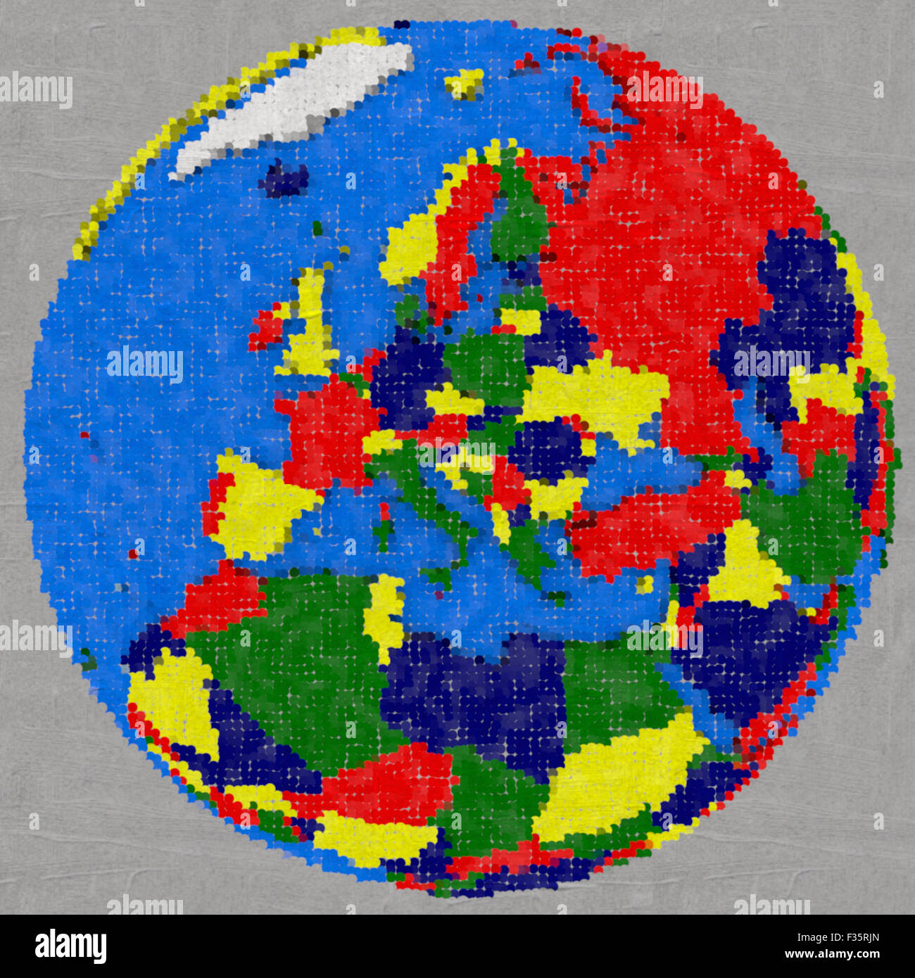 Drawing europe on globe illustration hi-res stock photography and ...