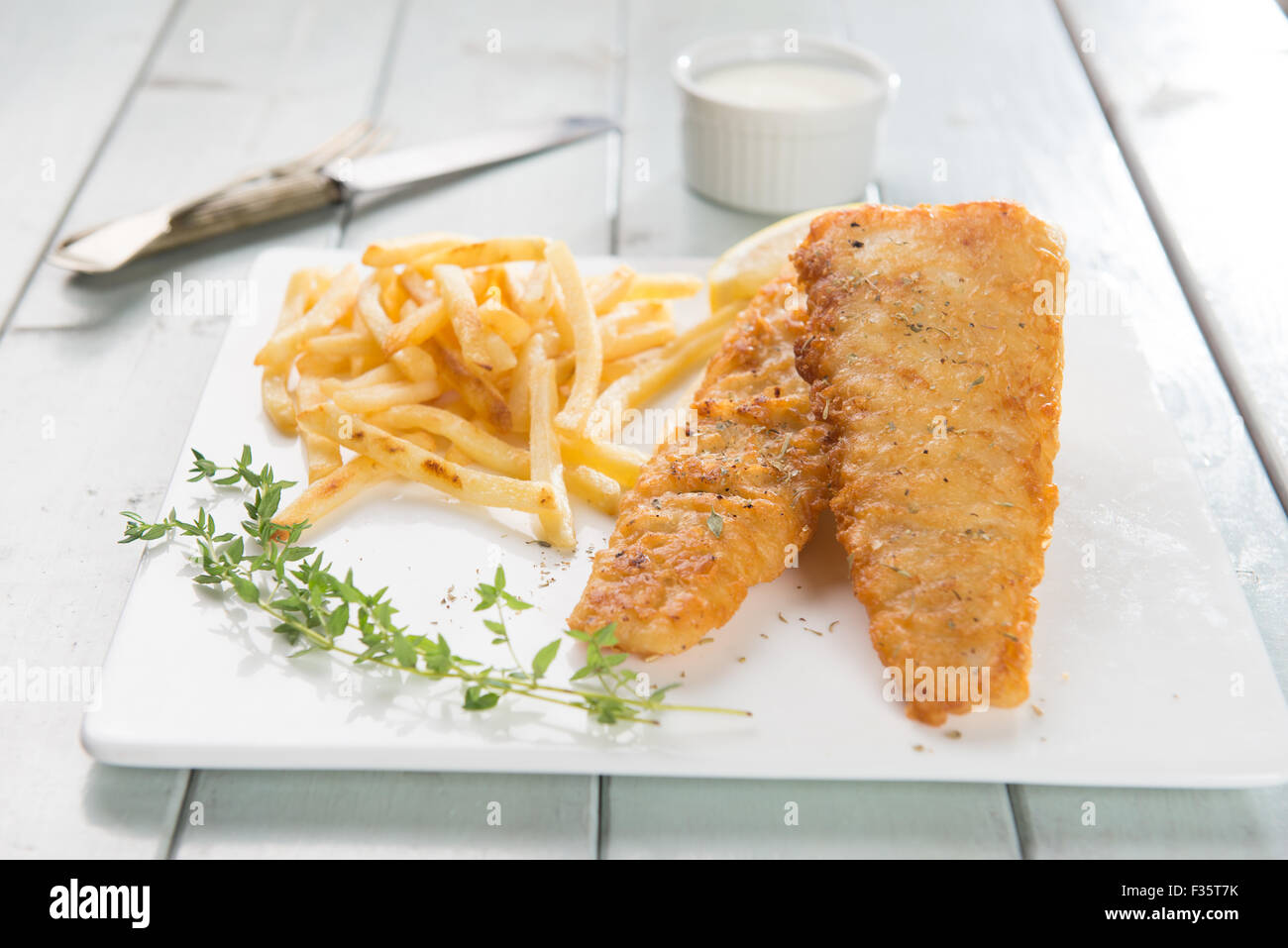 fish and chip meal Stock Photo - Alamy