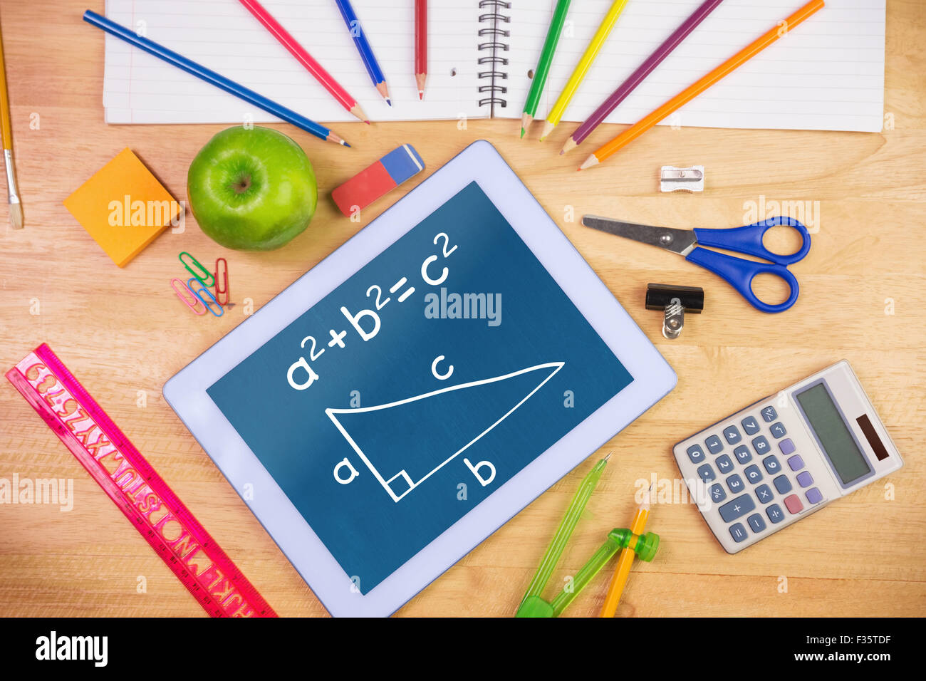 Composite image of trigonometry Stock Photo - Alamy