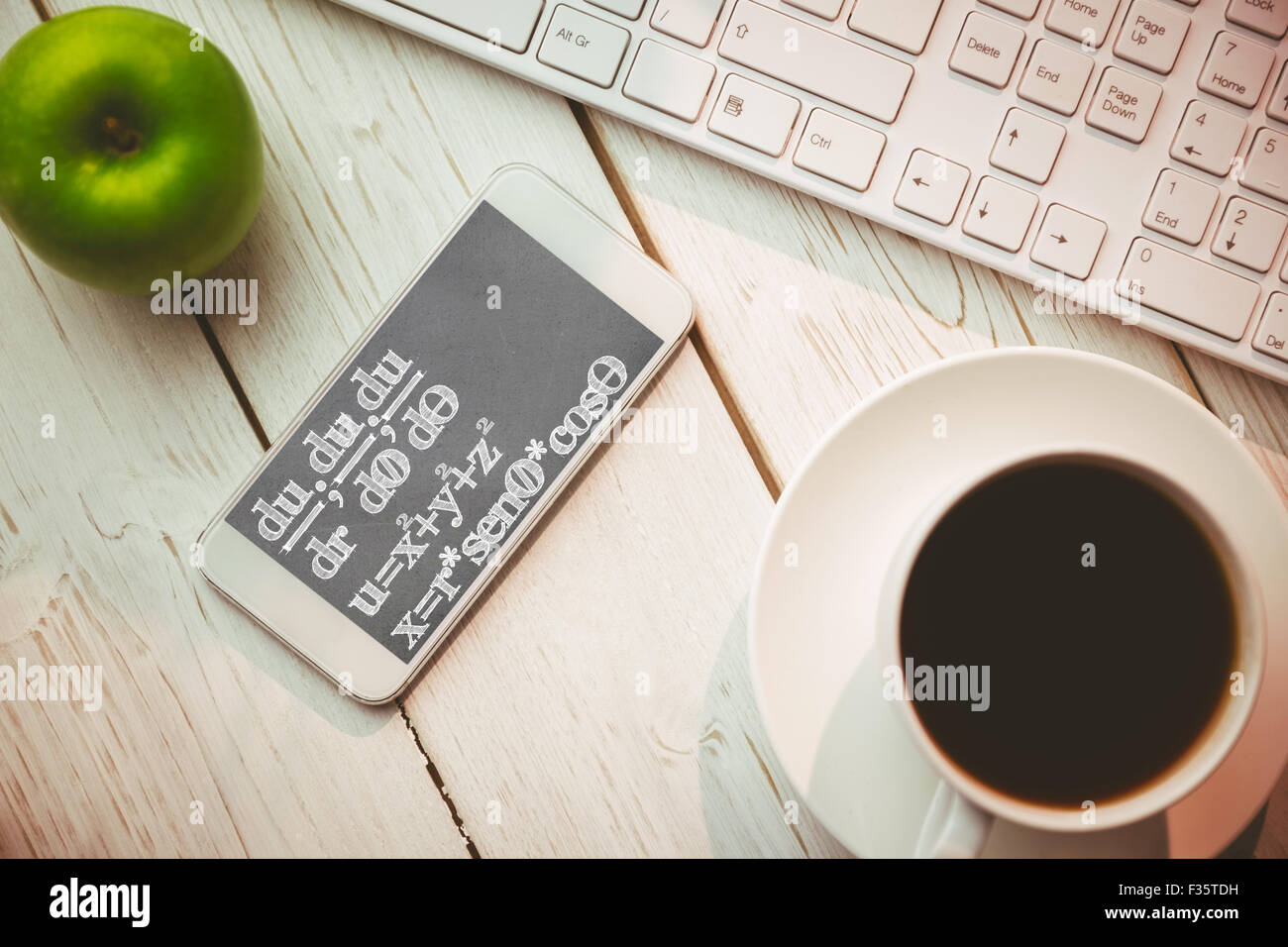 Composite image of math equation Stock Photo - Alamy