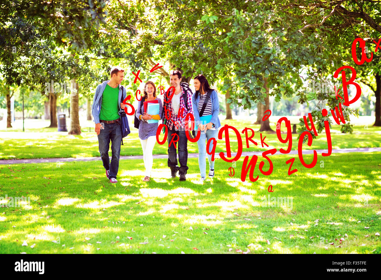 Composite image of letter and number jumble Stock Photo - Alamy