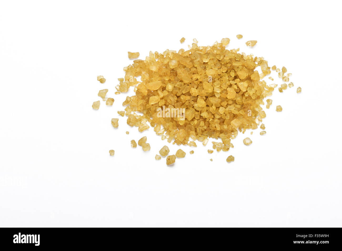 Handful of green Hawaiian salt isolated on white background Stock Photo ...