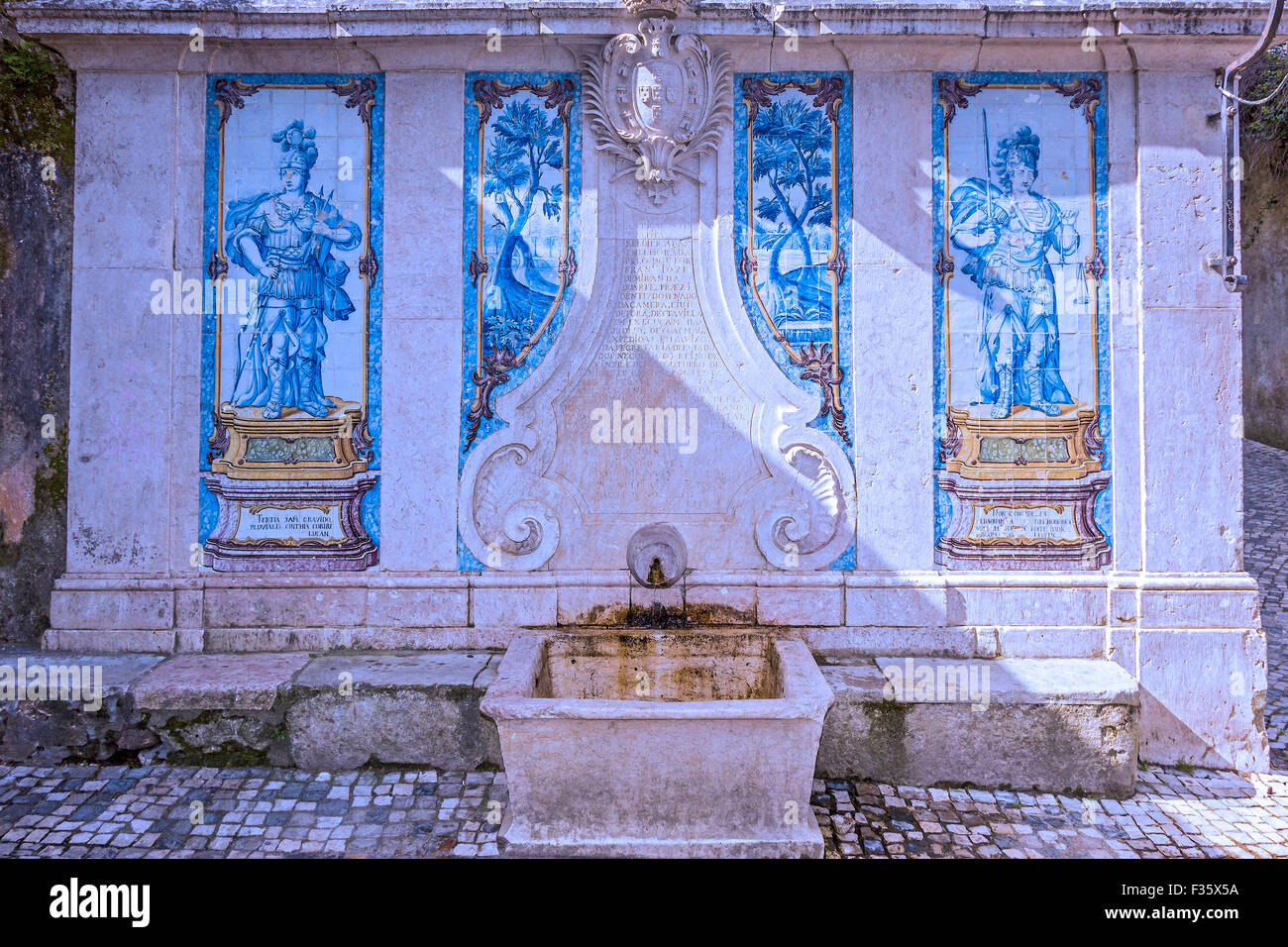 Drinking Fountain Sintra Portugal Stock Photo - Alamy