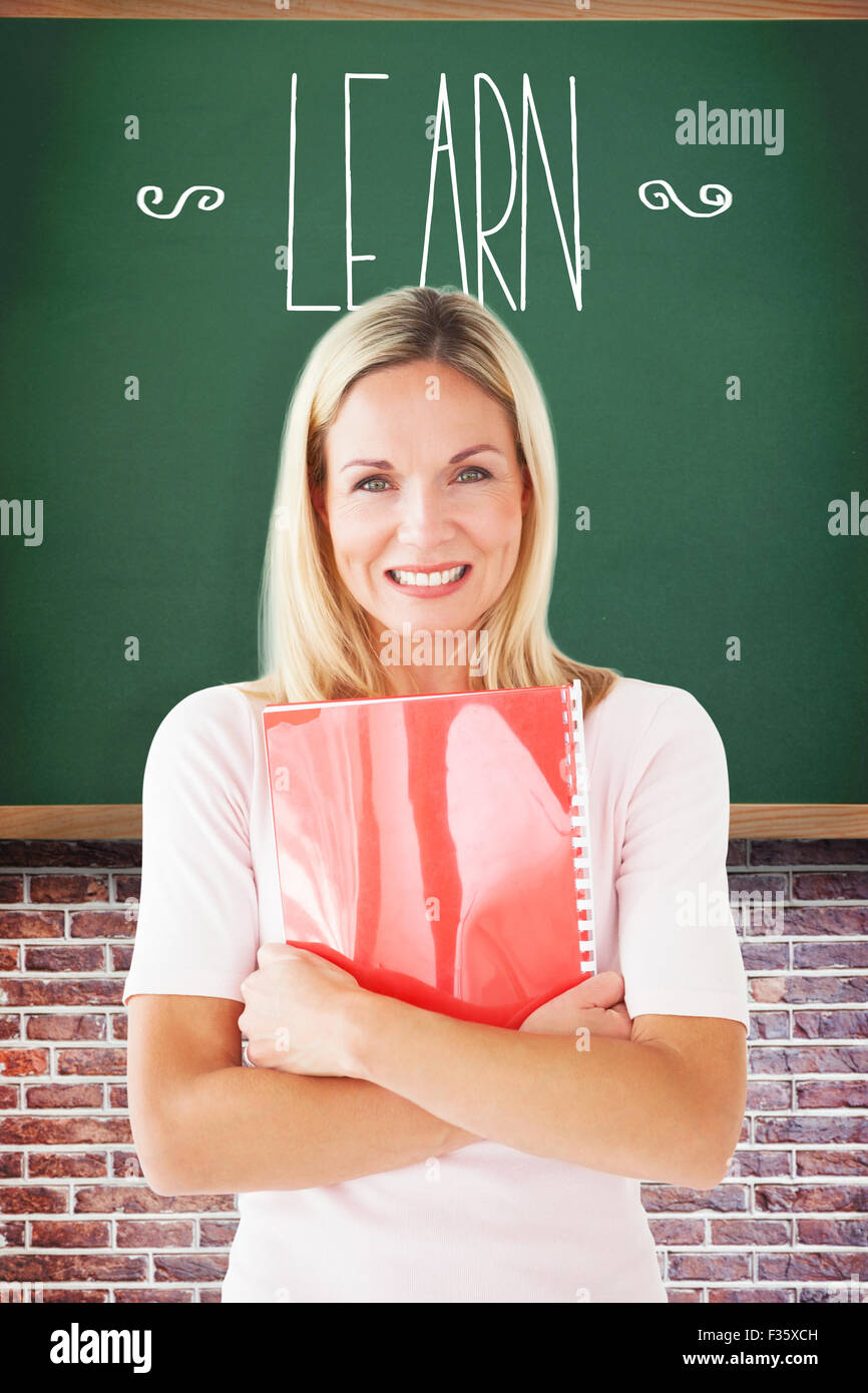 Learn against green Stock Photo - Alamy