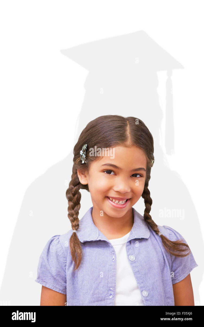 Composite image of happy pupil Stock Photo - Alamy