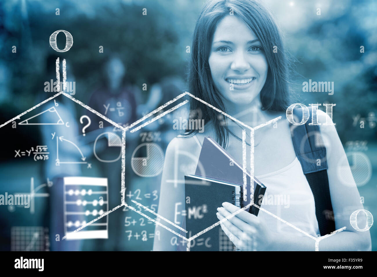 Composite image of science formula Stock Photo - Alamy