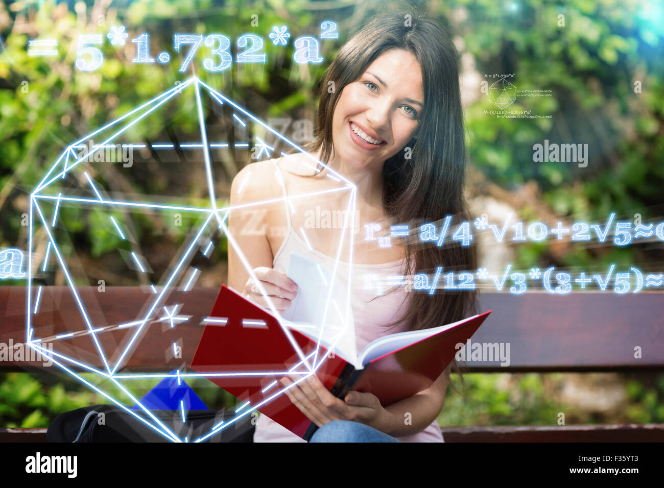 Composite image of geometry problem Stock Photo - Alamy