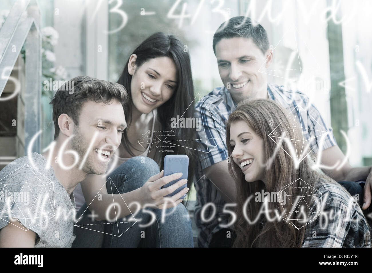 Composite image of maths equation Stock Photo - Alamy