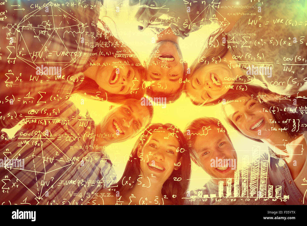 Composite image of geometry problem Stock Photo - Alamy