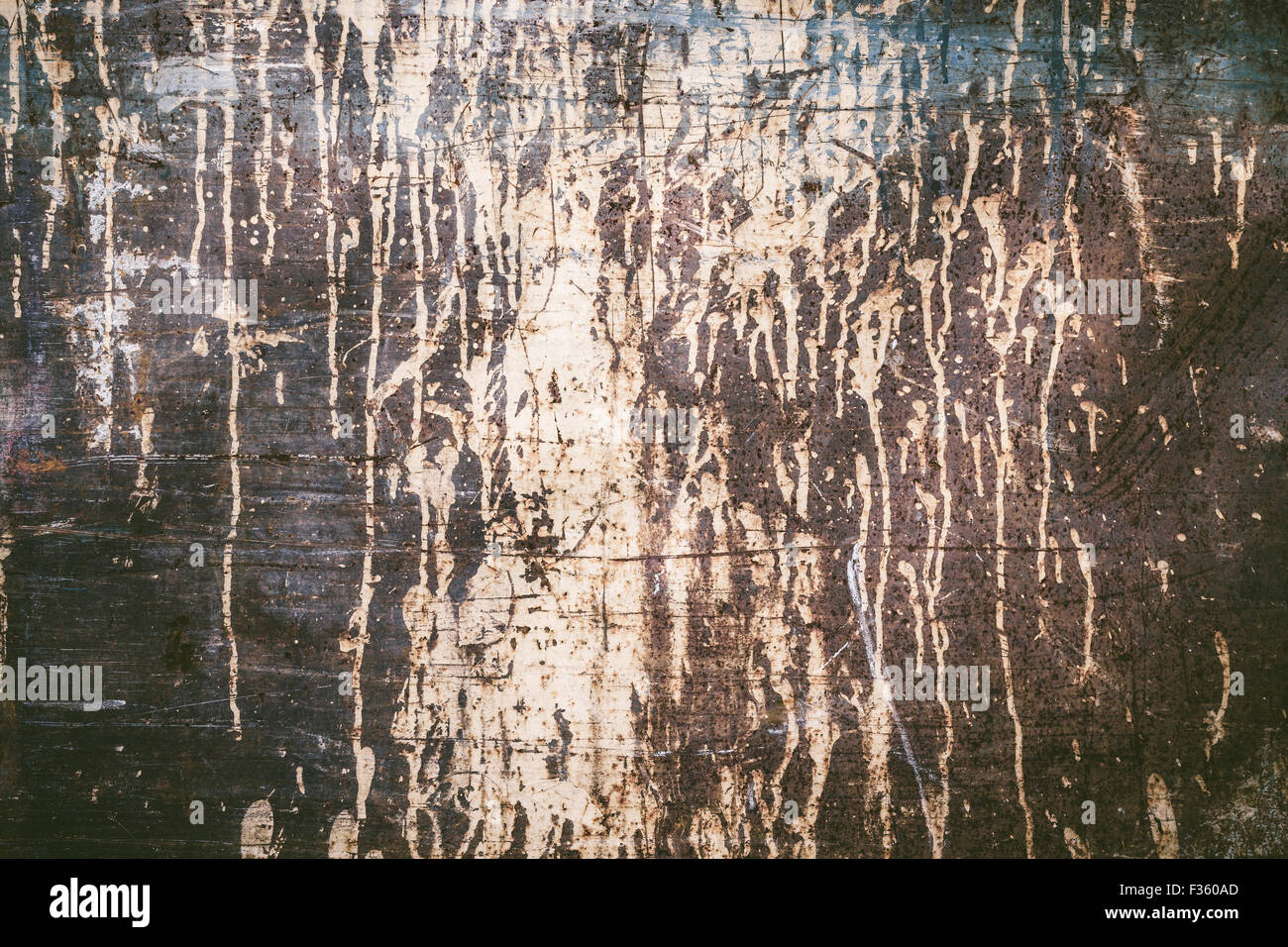 Rusty texture with dripping paint Stock Photo - Alamy