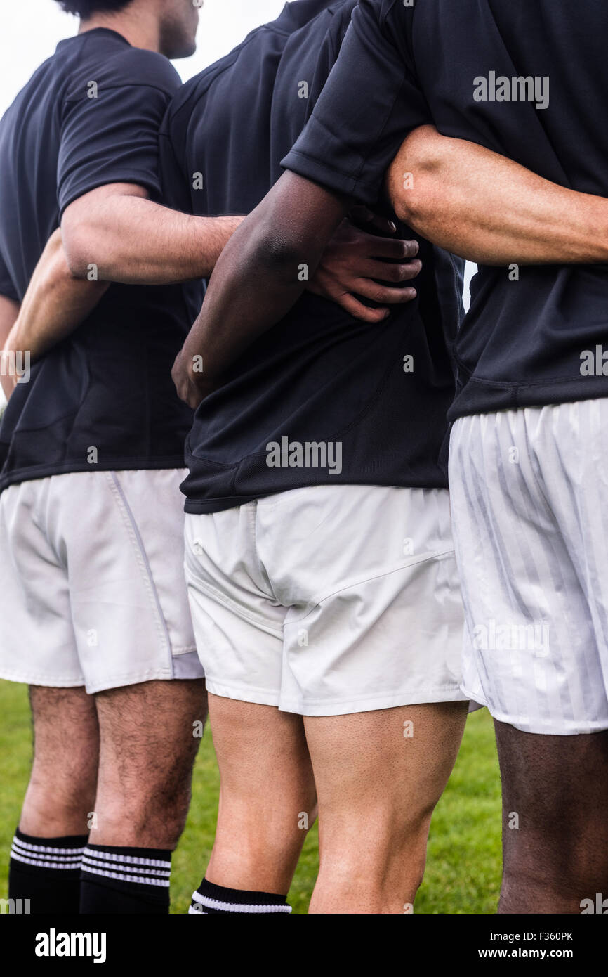 Rugby players standing together before match Stock Photo - Alamy