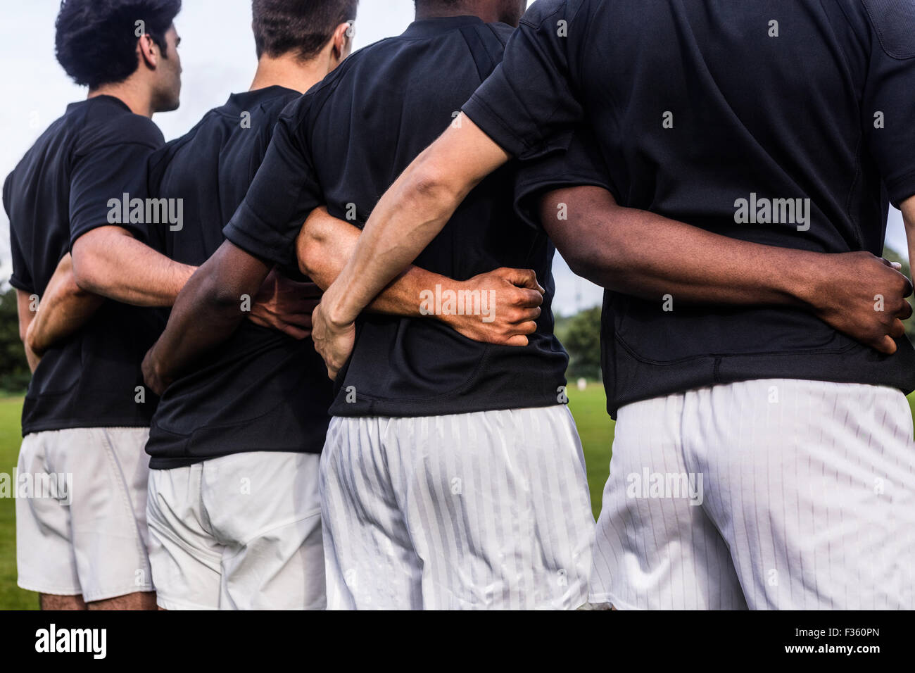 Rugby players standing together before match Stock Photo - Alamy