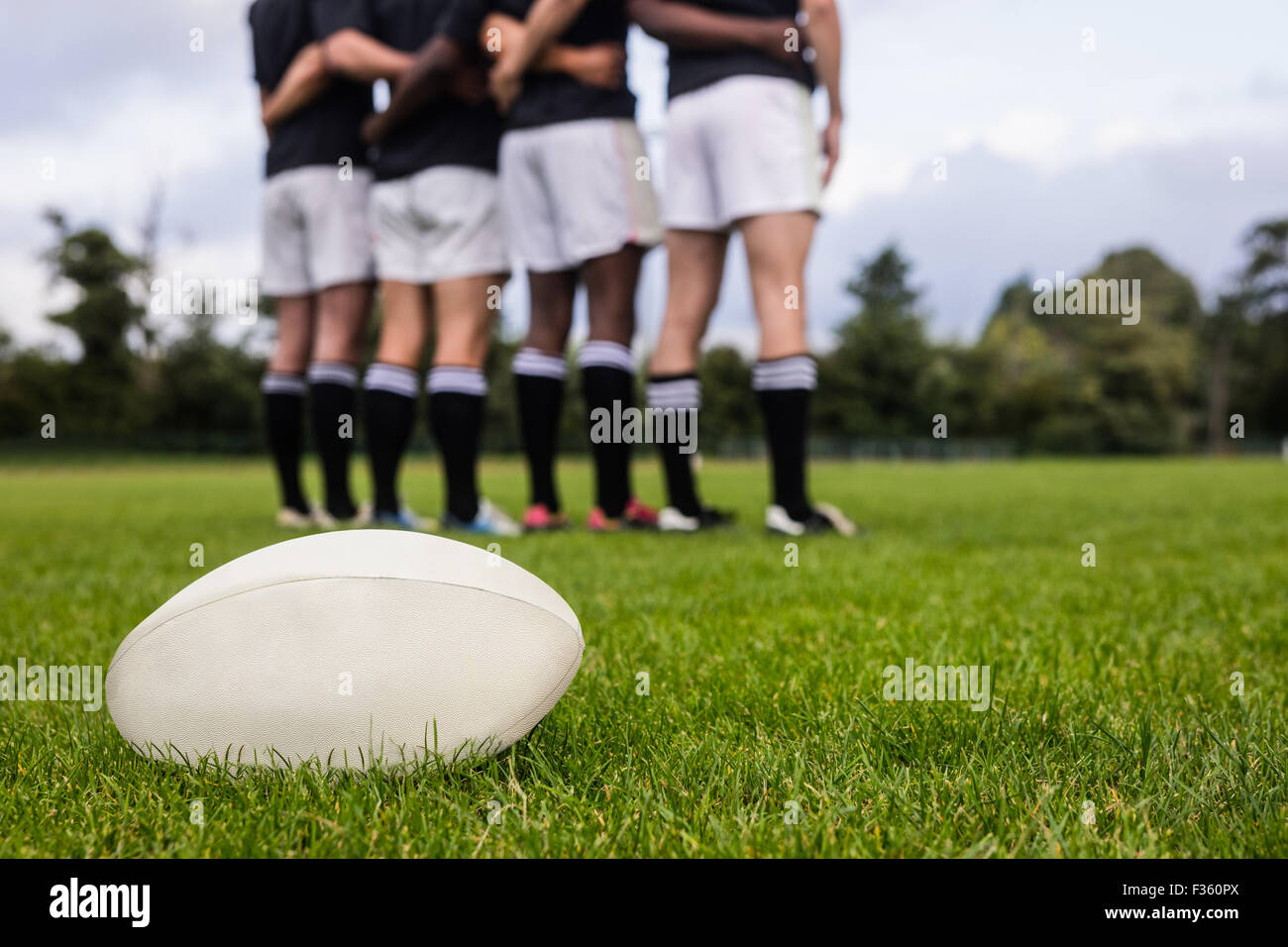 Rugby players standing together before match Stock Photo - Alamy