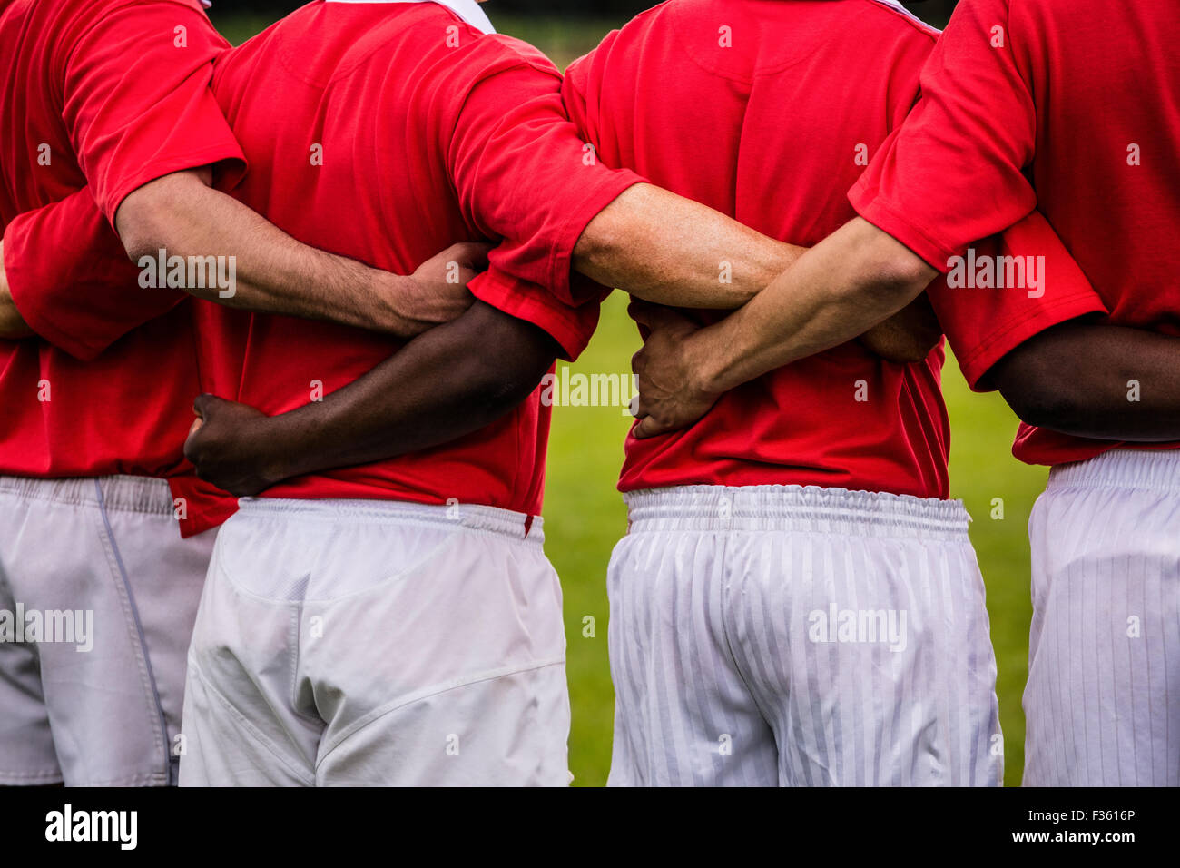 Rugby players standing together before match Stock Photo - Alamy