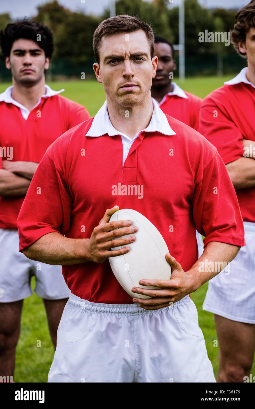 Tough rugby players ready to play Stock Photo - Alamy