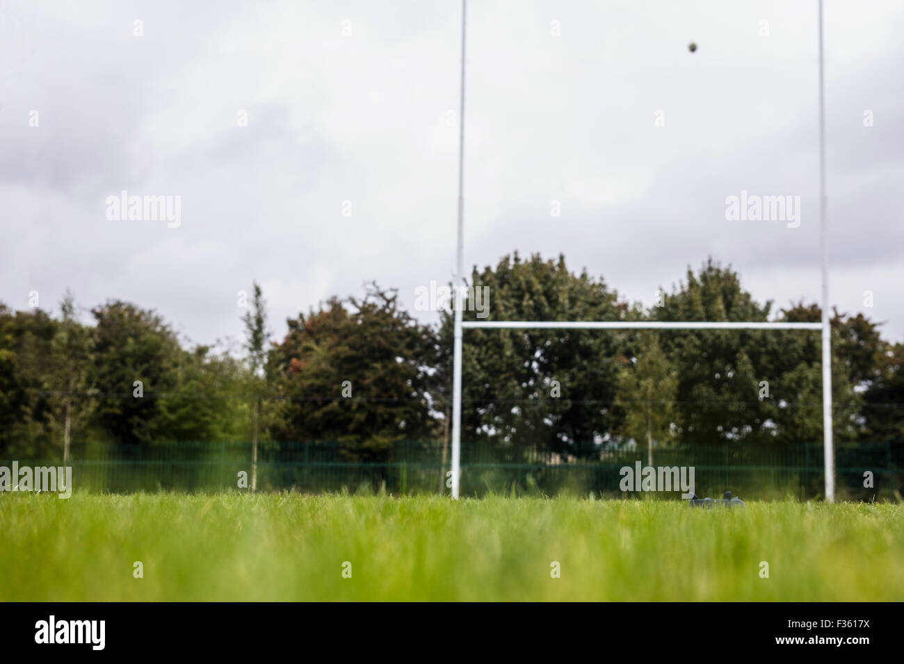 Rugby pitch with no players Stock Photo - Alamy