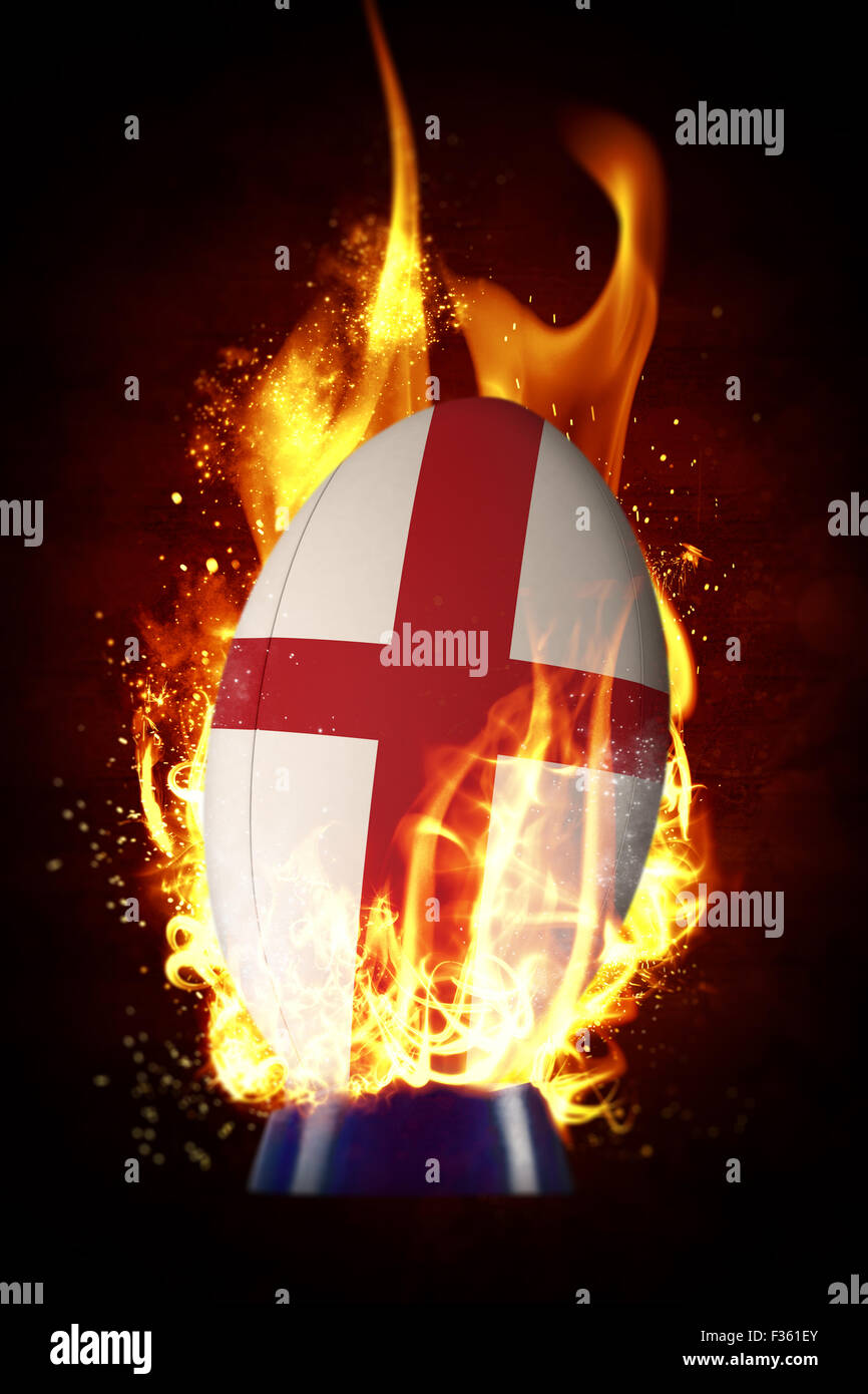 Composite image of england rugby ball Stock Photo - Alamy