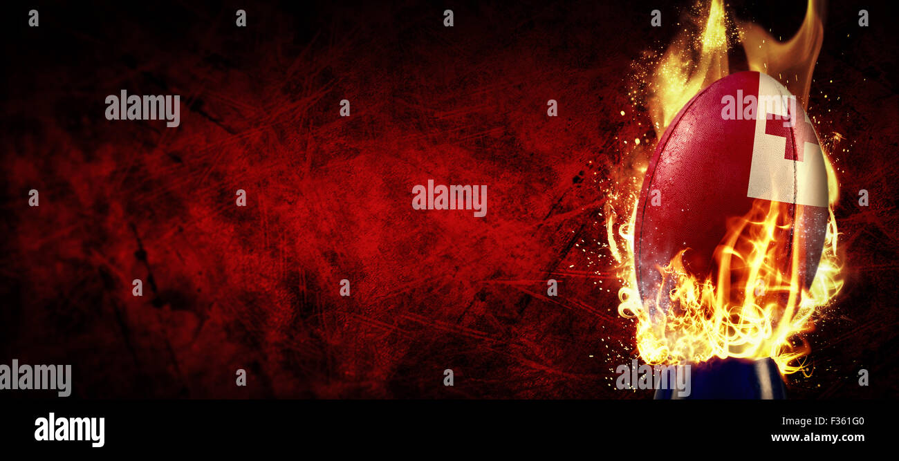 Composite image of tonga rugby ball Stock Photo - Alamy