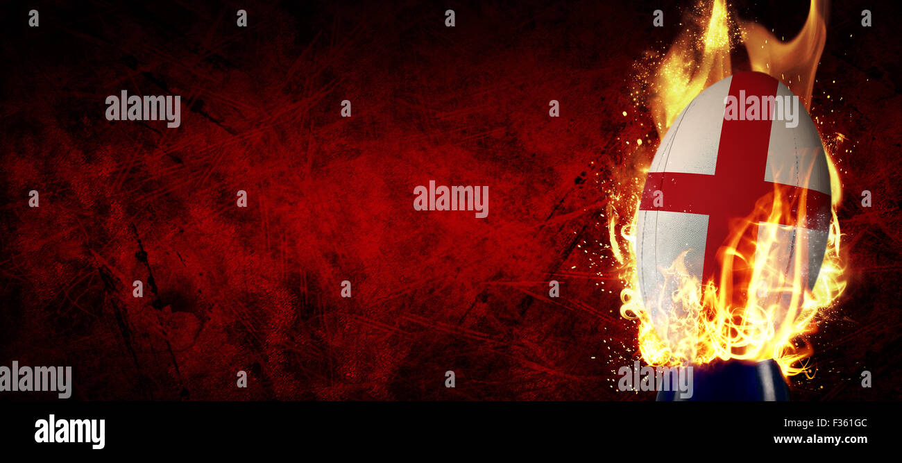 Composite image of england rugby ball Stock Photo - Alamy