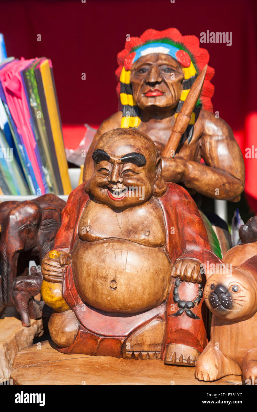 Wooden buddha hi-res stock photography and images - Alamy