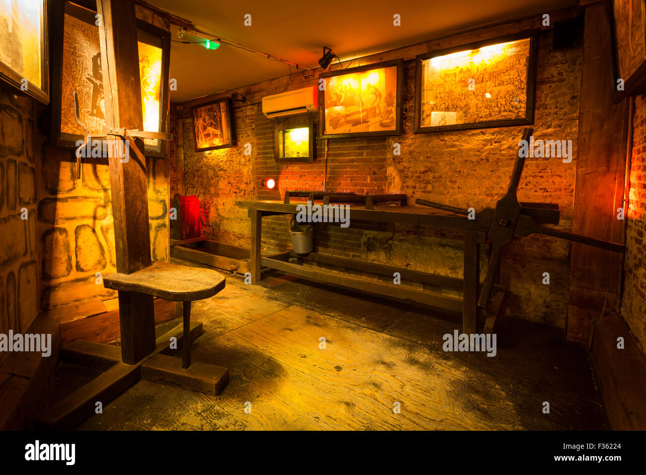 Torture equipment exhibited at the torture museum in Amsterdam, The ...