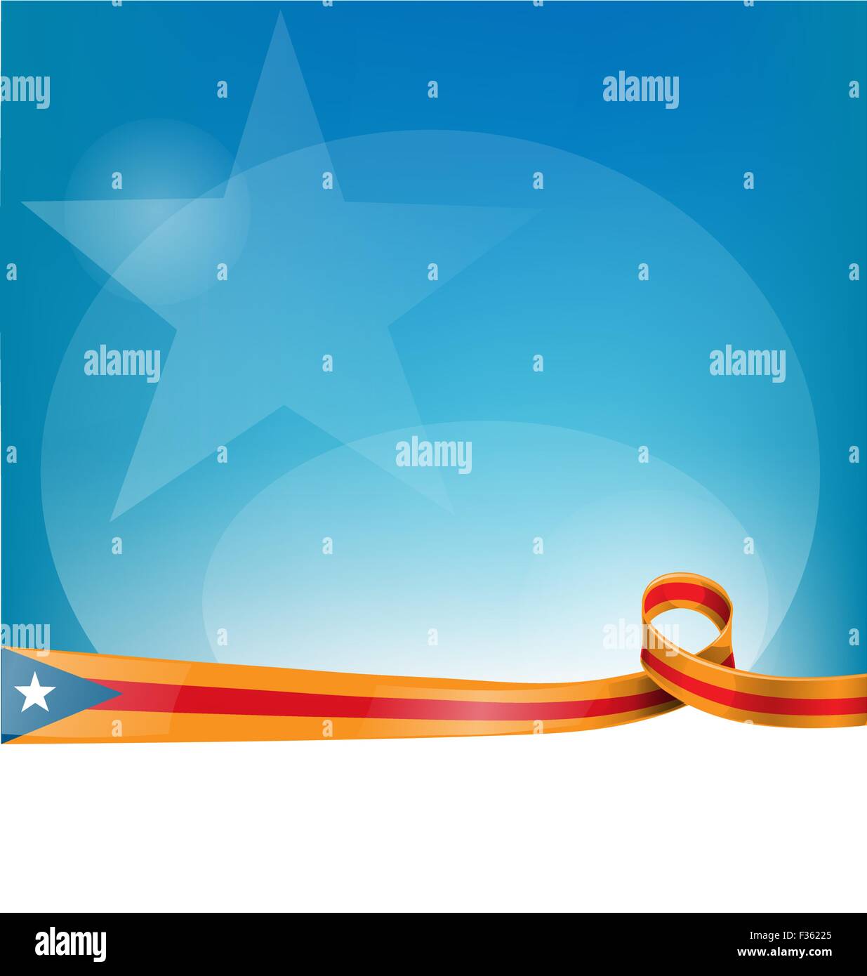 catalonia ribbon flag on background Stock Vector Image & Art - Alamy