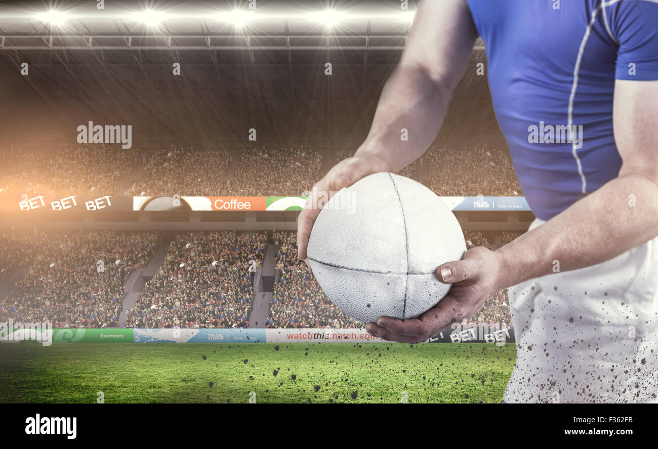 Digital composite rugby player throwing hi-res stock photography and ...