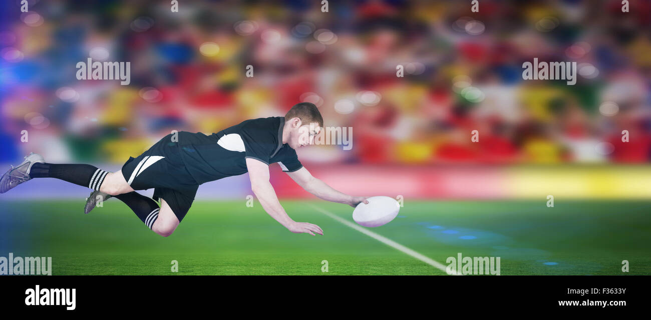 Rugby player scoring try hi-res stock photography and images - Alamy