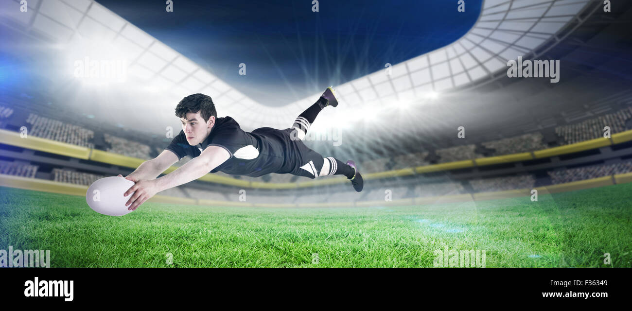 Rugby player scoring try hi-res stock photography and images - Alamy